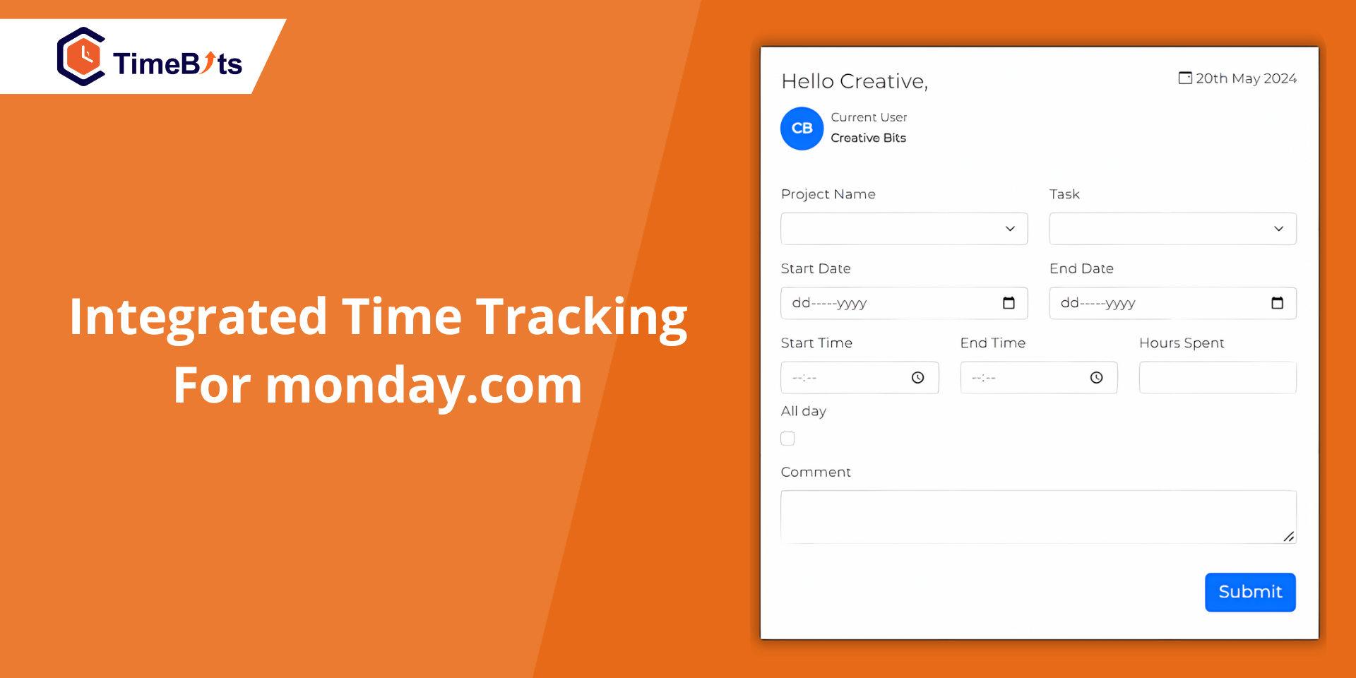 TimeBits Time Tracker for monday.com